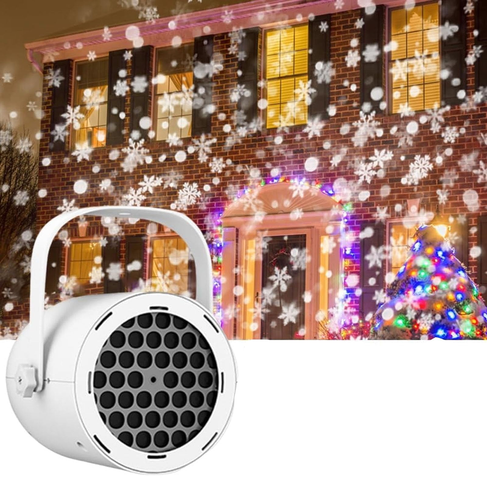 16-Pattern USB Christmas Projector Light, LED Snowflake Projectors ...
