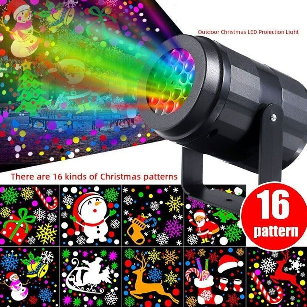 Outdoor Christmas Projector Lights, 360° Rotation Laser, Waterproof for ...