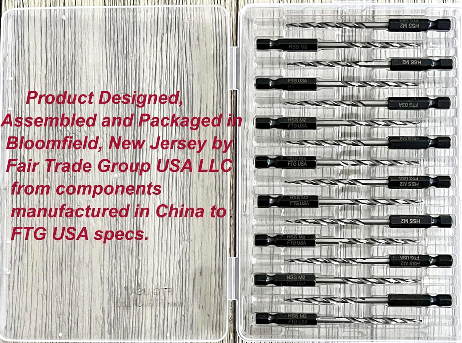 16 Pc #6 (9/64") Tapered Countersink Drill Bit Set - Replacement ...