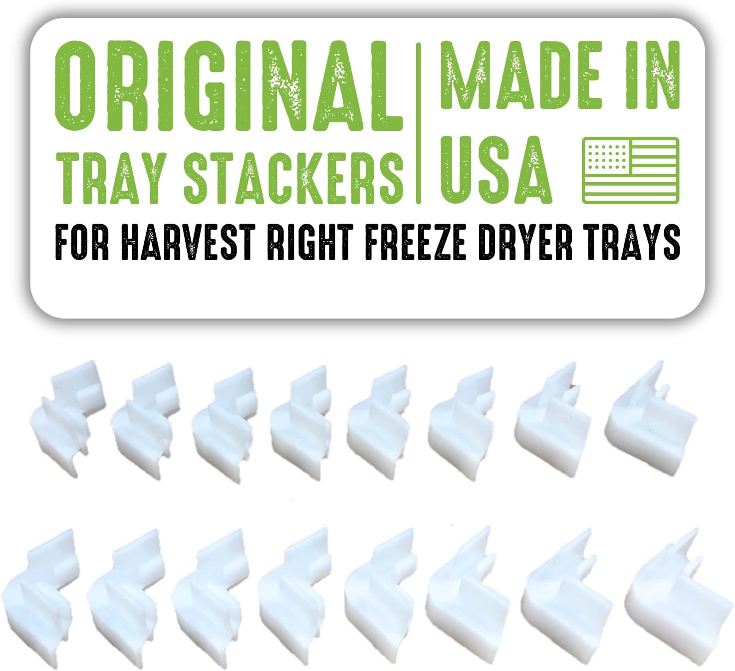 16 Pc Original Tray Stackers For Harvest Right Freeze Dryer Trays ...