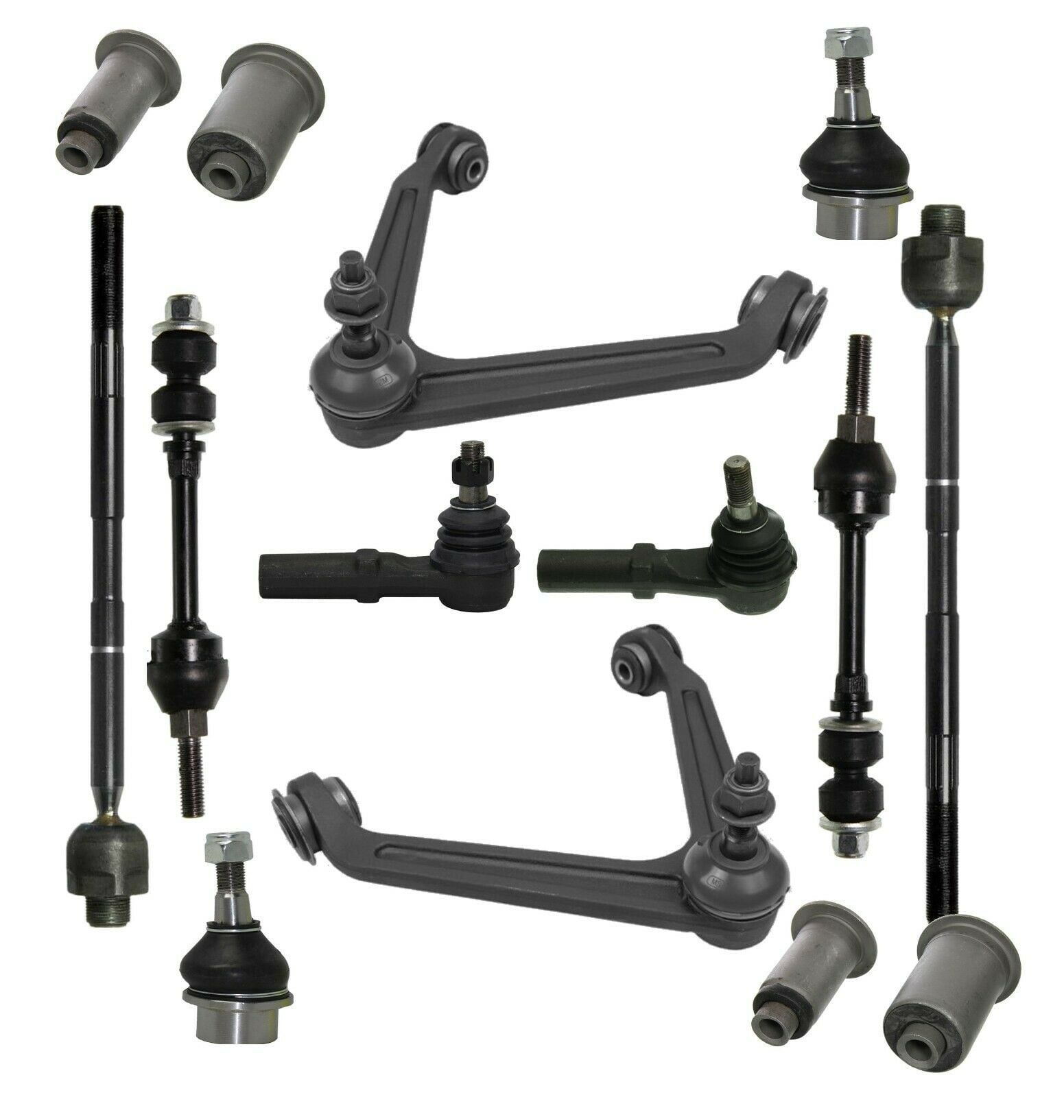 16 Pc Suspension Kit Control Arms & Ball Joints Assembly, Rack and ...