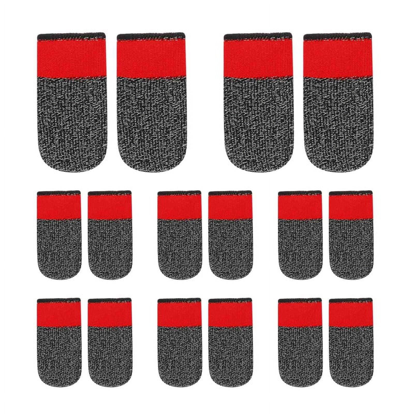 16 Pcs 24-Pin Gaming Finger Sleeve Carbon Fiber Finger Sleeves for PUBG ...