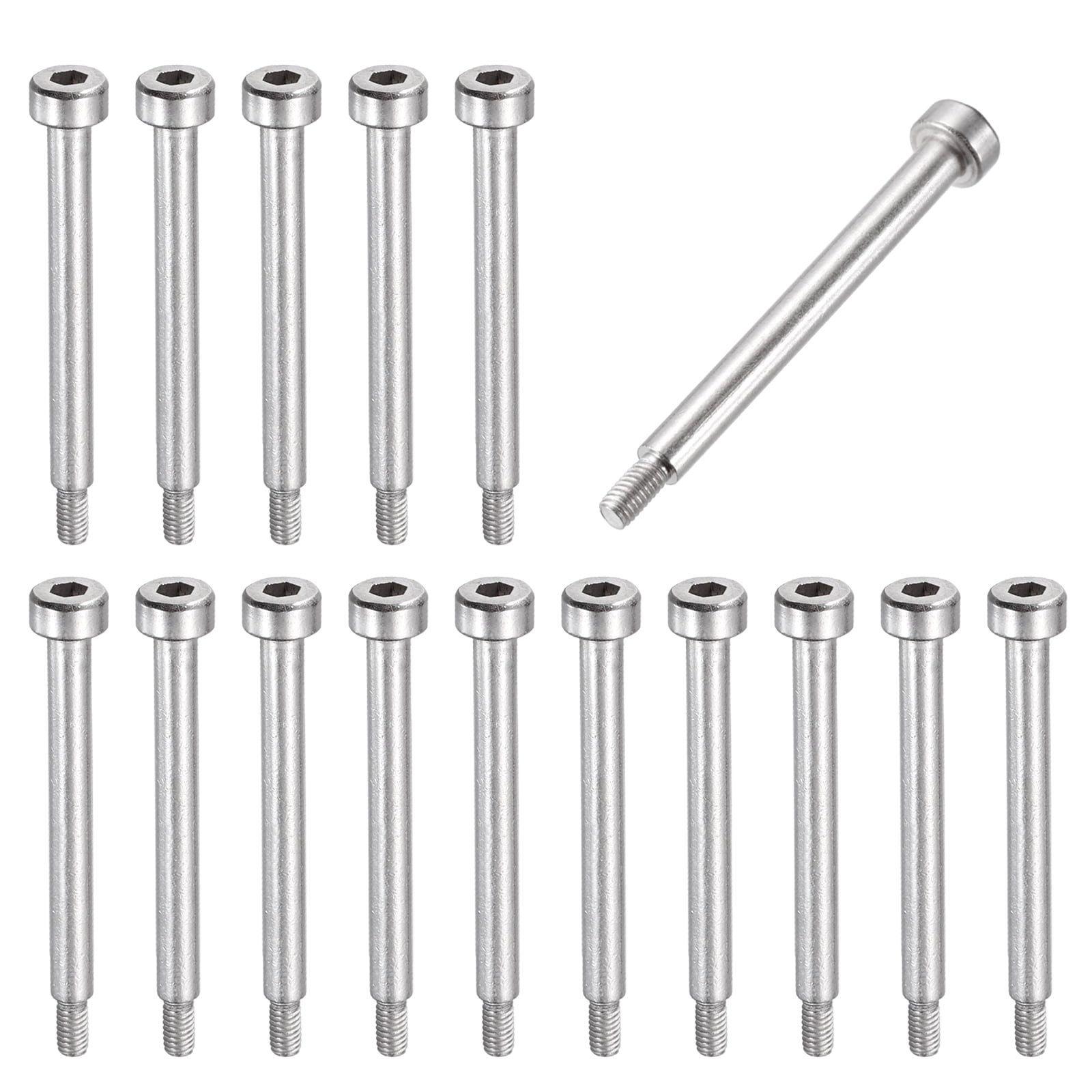 16 Pcs 304 Stainless Steel Shoulder Bolt 4mm Shoulder Dia 35mm Shoulder ...