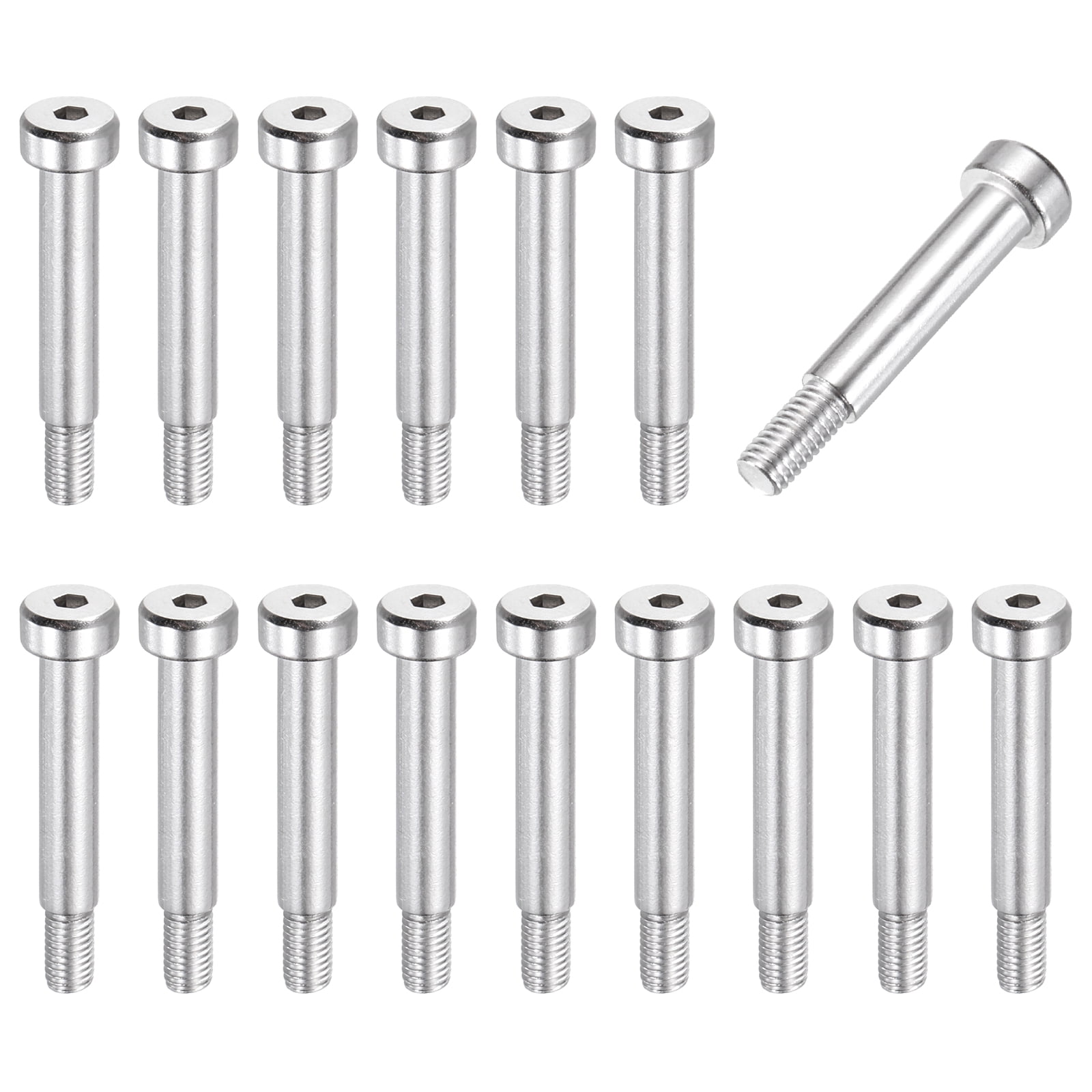 16 Pcs 304 Stainless Steel Shoulder Bolt 6mm Shoulder Dia 25mm Shoulder ...
