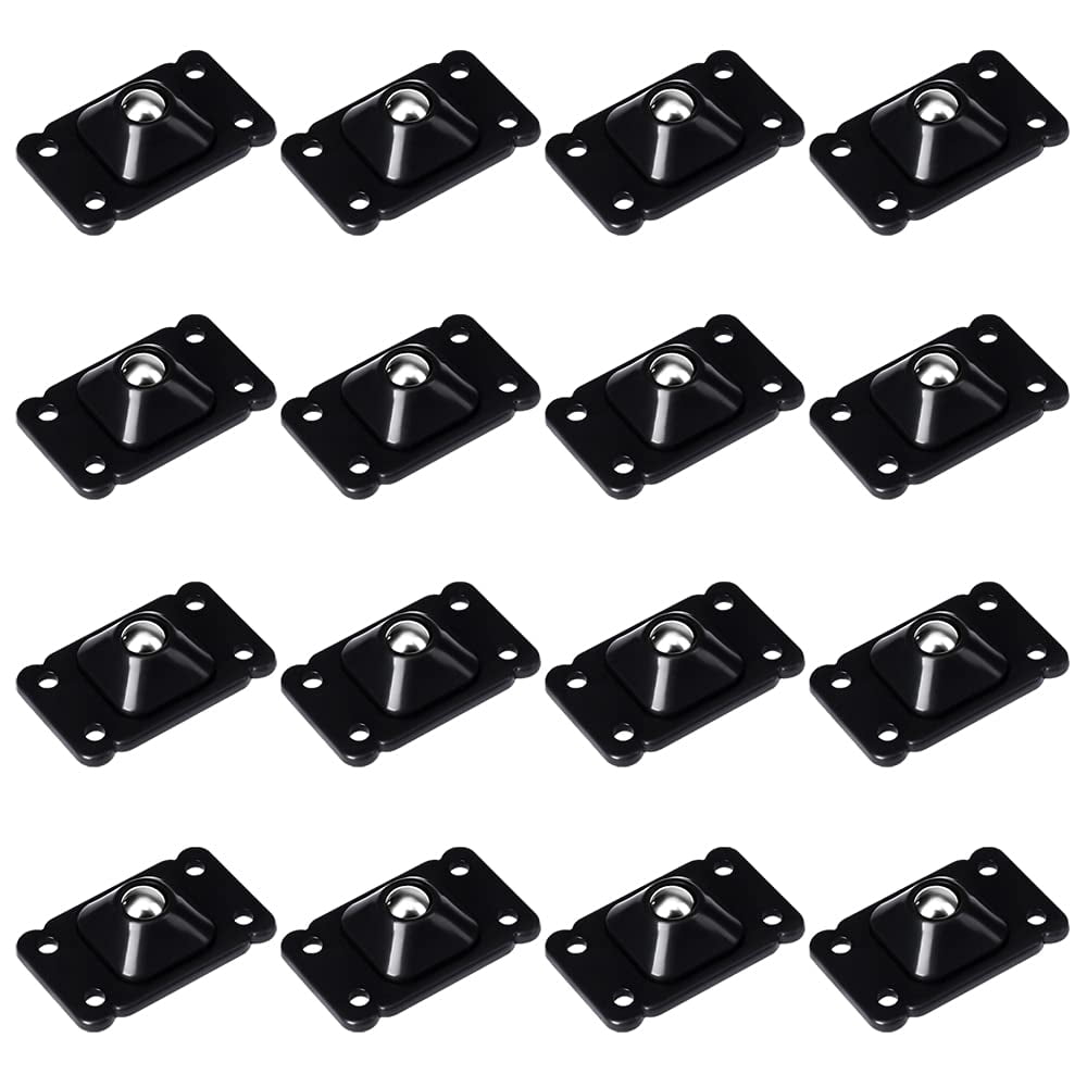 16 Pcs 360 Degree Rotation Mute Universal Pulley, Self Adhesive Mini ...