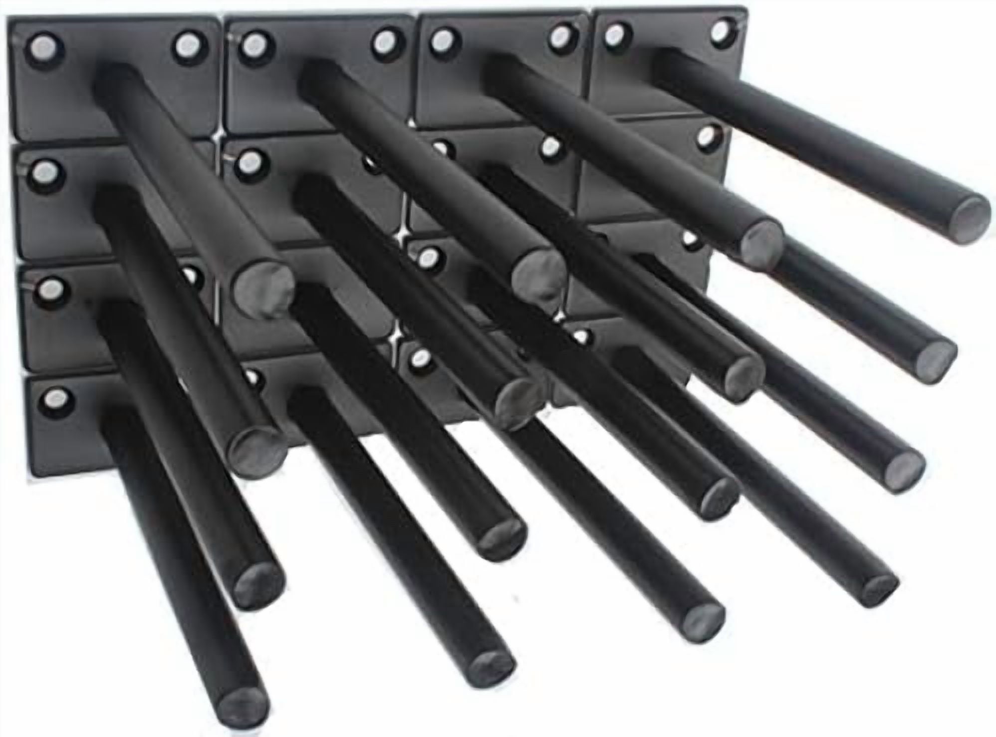 16 Pcs 5" Black Solid Steel Floating Shelf Bracket Blind Shelf Supports ...