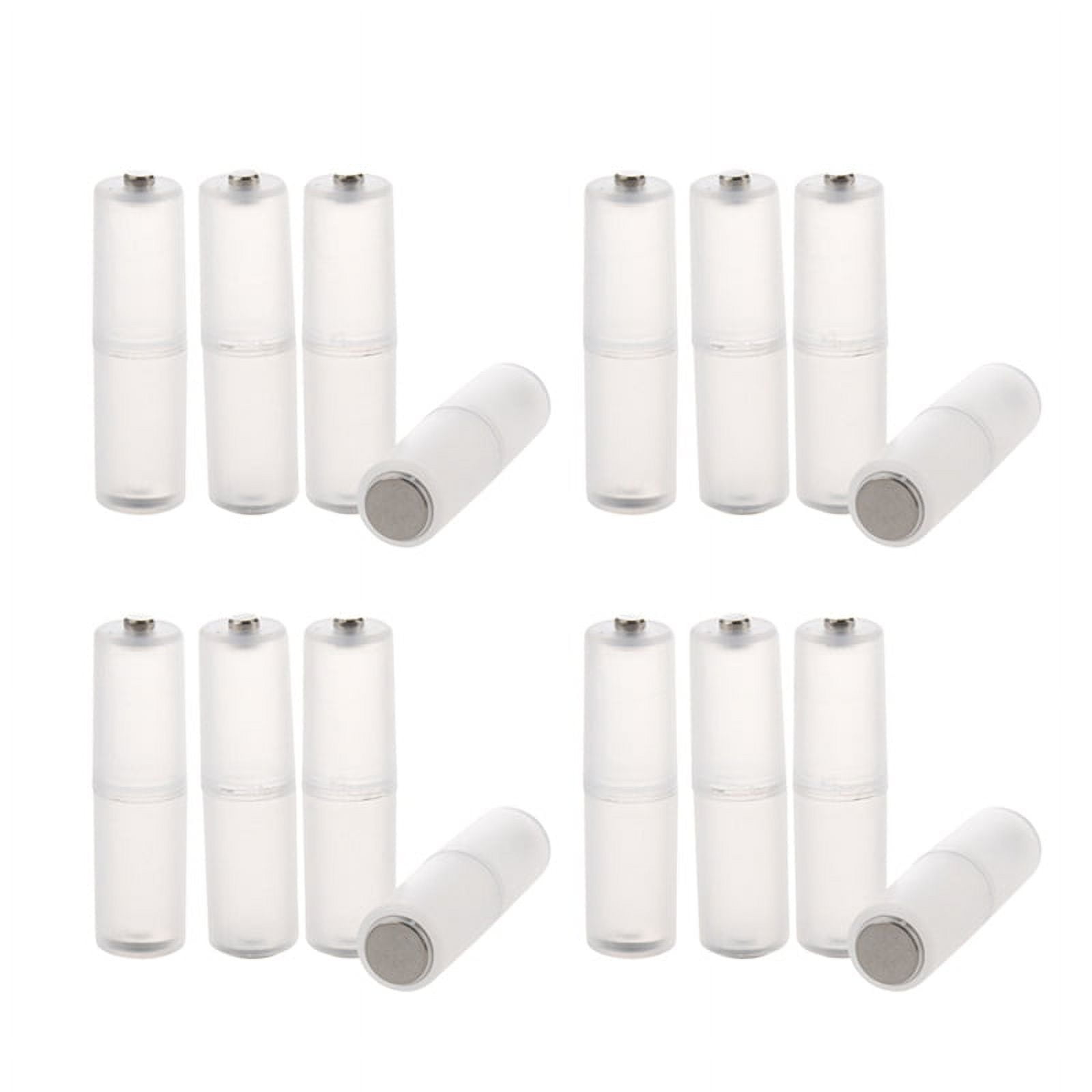 16 Pcs AAA to AA Battery Cell Converter Adaptor Cylindrical Case Holder ...