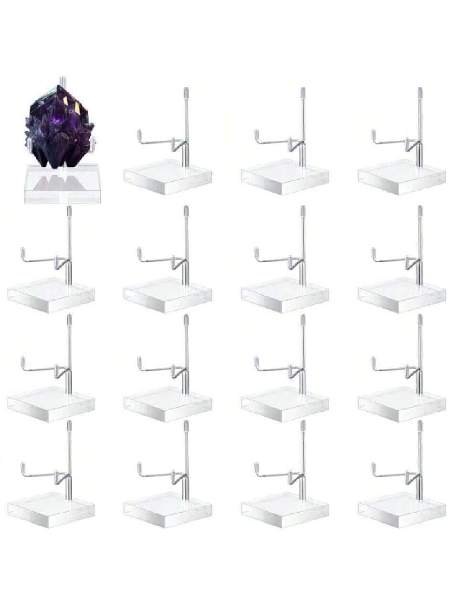 16 Pcs Acrylic Easel Display Stand With Adjustable Metal Arms, Crystal ...