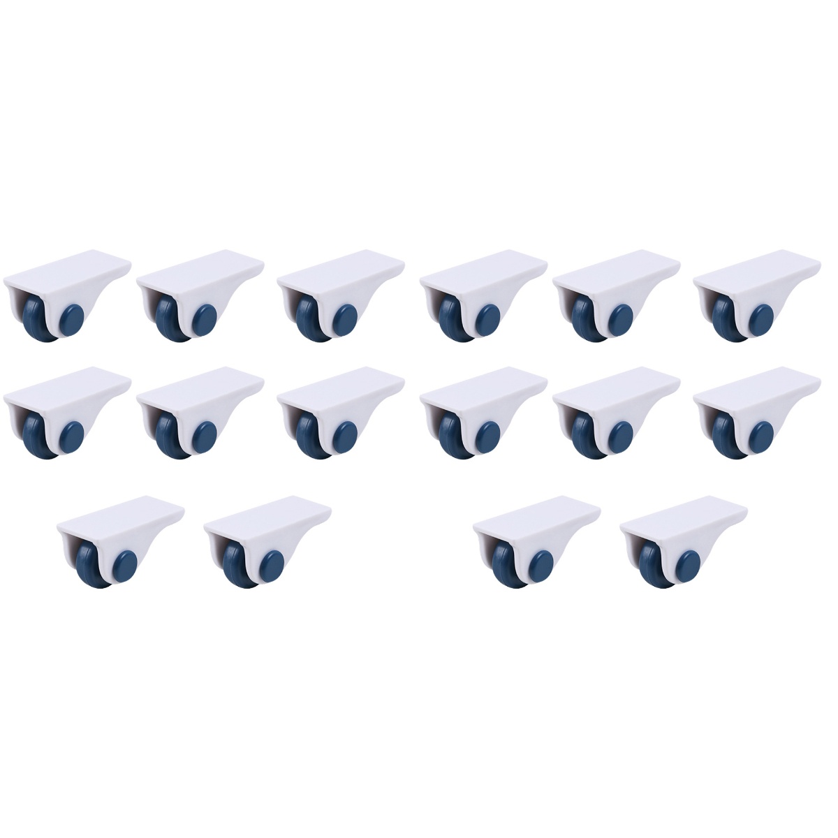 16 Pcs Adhesive Roller Case Wheels Storage Sticky Bins Box Pulley ...