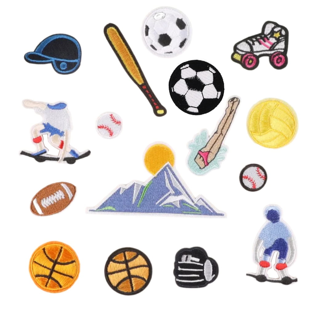 16 Pcs Applique Patches Aesthetic Repair Patches Embroidery Patches for ...