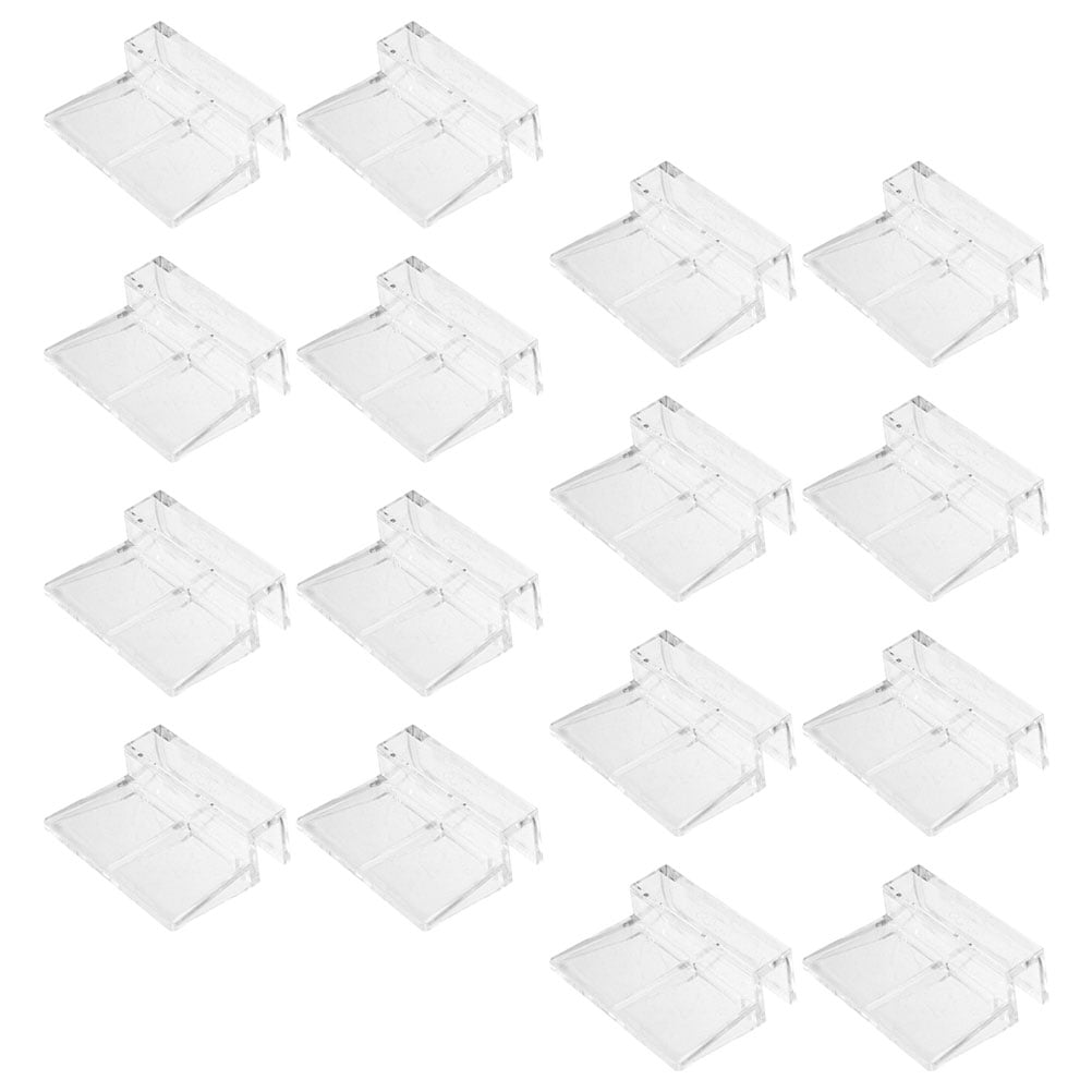 16 Pcs Aquarium Cover Bracket Fish Tank Lid Support Rimless Holder ...