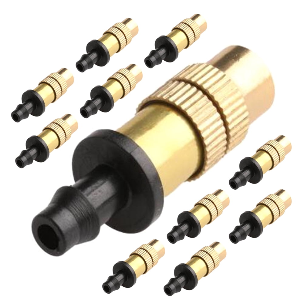 WRITWAA Copper Round Misting Nozzles 16Pcs Low Pressure Atomizing for ...