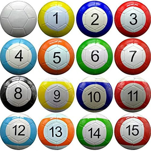 16 Pcs Big Pool Ball Recreational Football Gaint Snookball Snook Ball ...