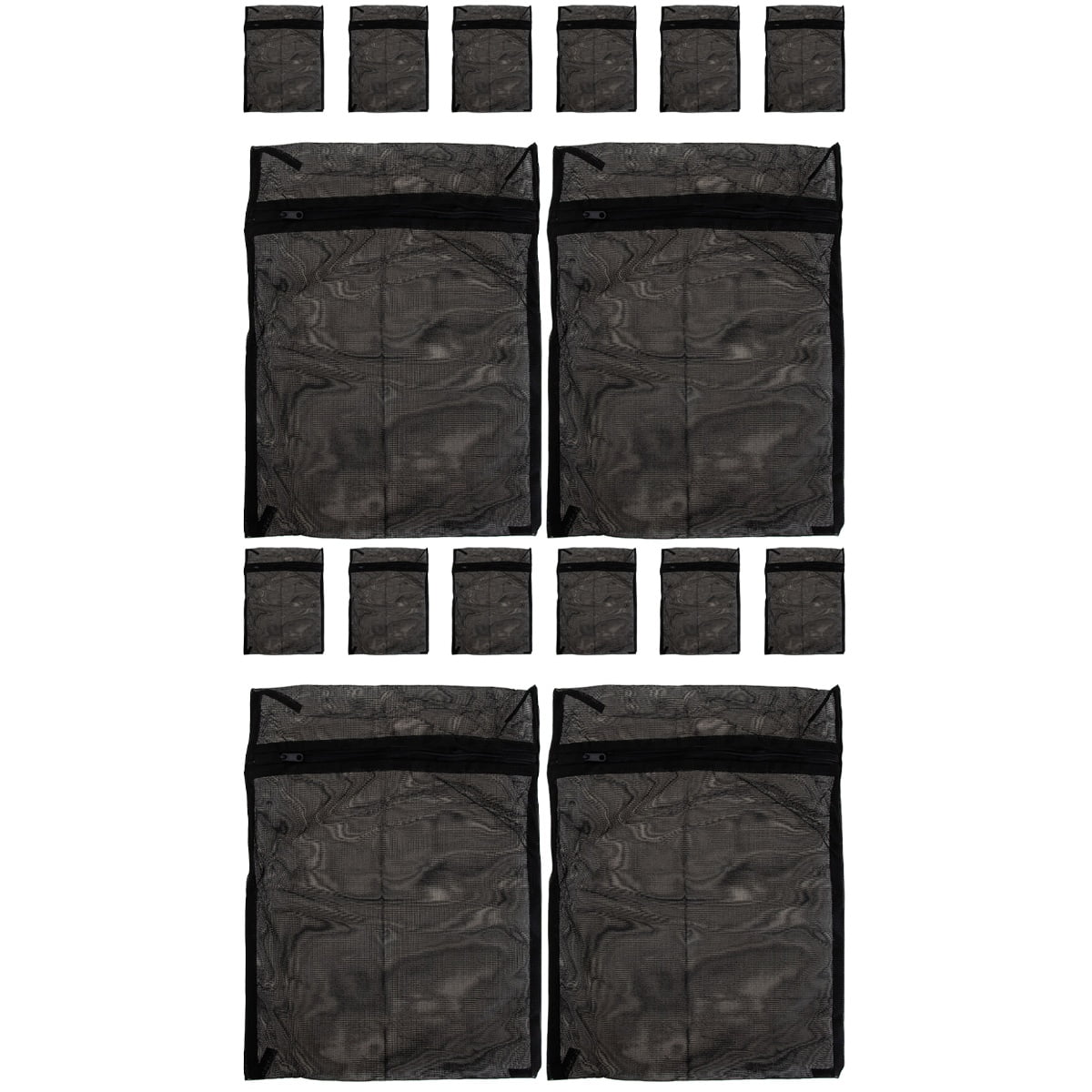 16 Pcs Black Laundry Bag Good Mesh Laundry Bags Mesh Garment Bag ...