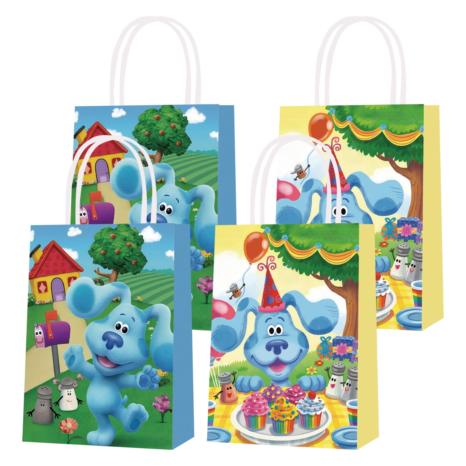 16 Pcs For Blues Cartoon Theme For Clues Party Decorations Bags,2 ...