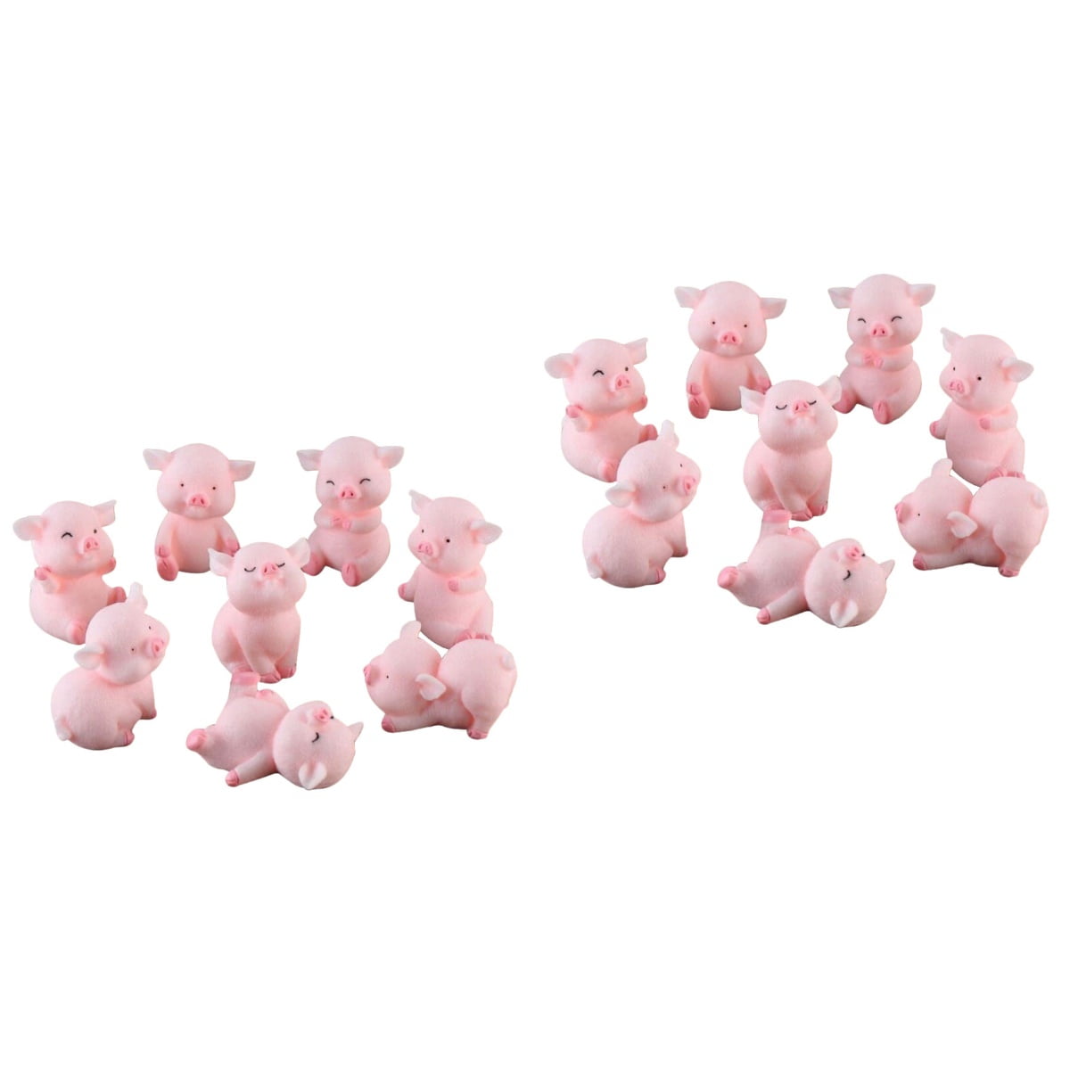 16 Pcs Bonsai Little Pig Figurines Adorable Resin Pig Statues Small ...