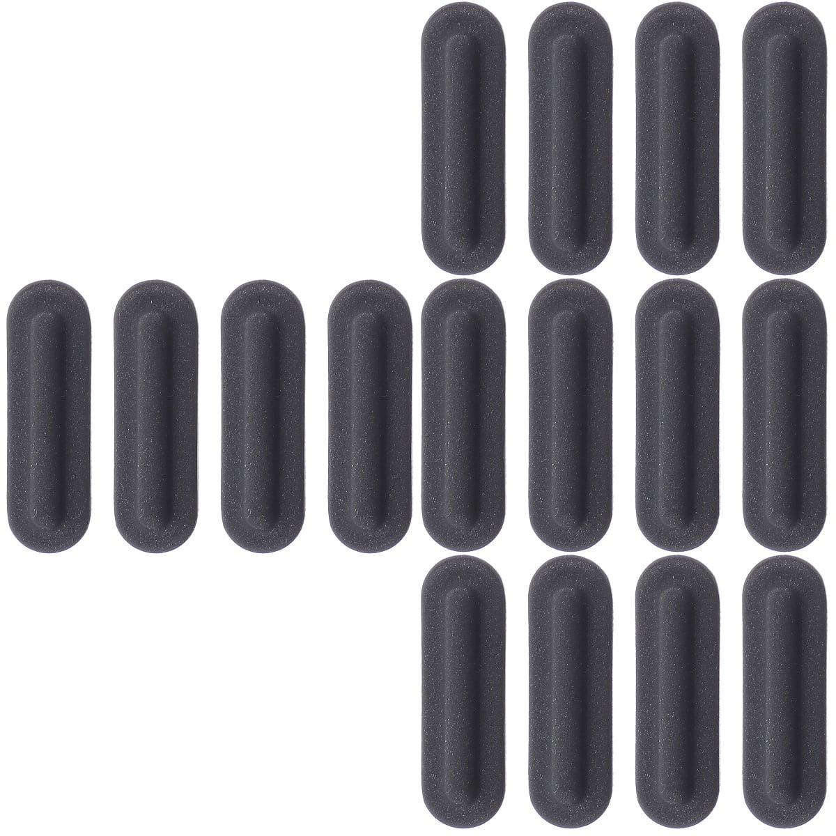 16 Pcs Bottom Shell Rubber Cushion Laptop Feet Pad Black Notebook ...