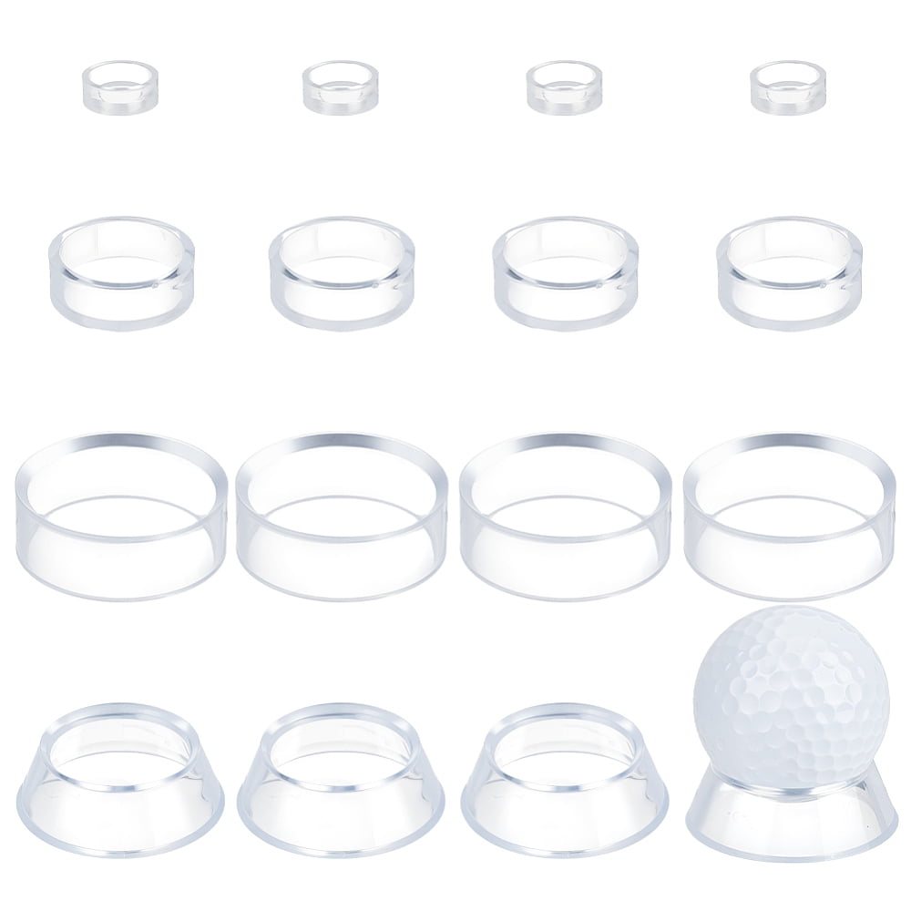 16 Pcs Clear Sphere Display Stands 4 Styles Polystyrene Mini Ball ...