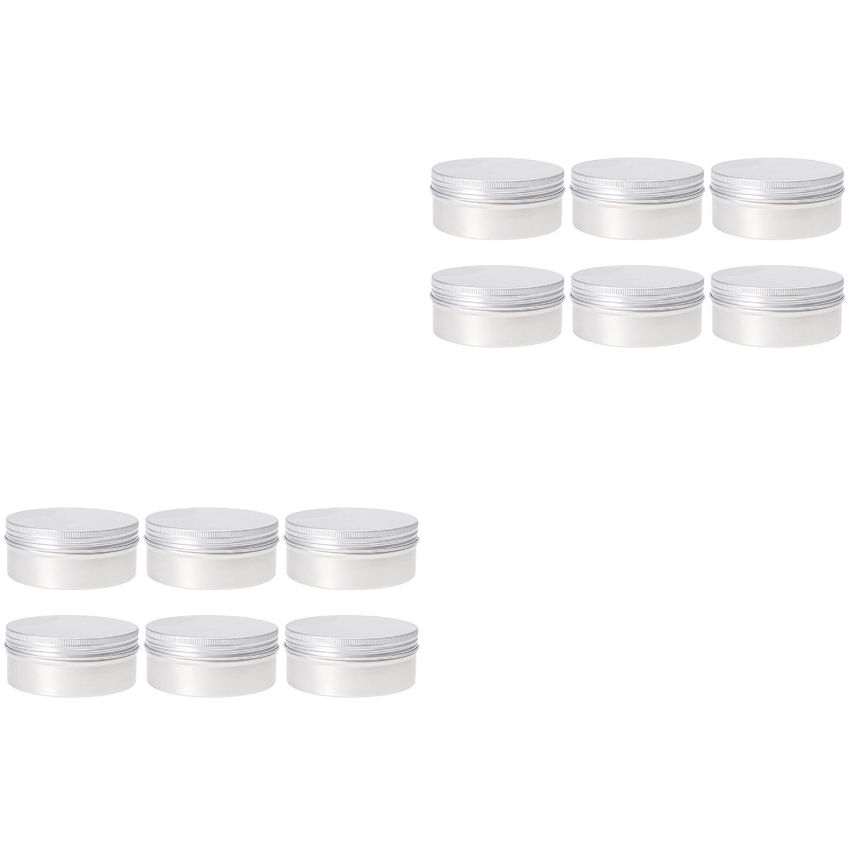 16 Pcs Cream Case for Travel Makeup Container Tin Canisters with Lids ...