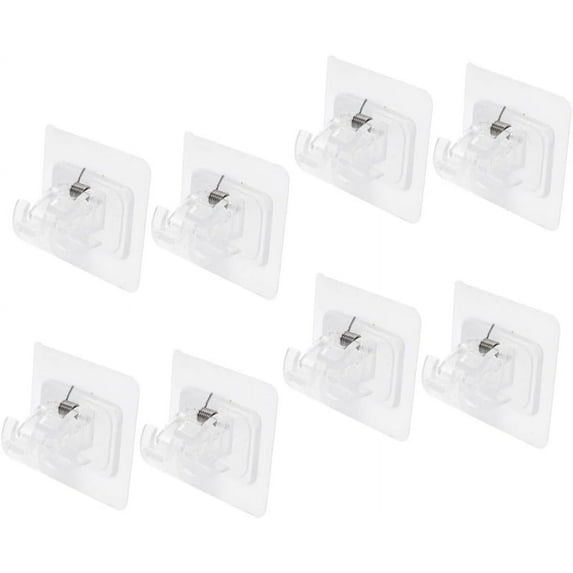 16 Pcs Curtain Hook Bracket Adjustable Curtain Rods Sheer Curtain Clip ...