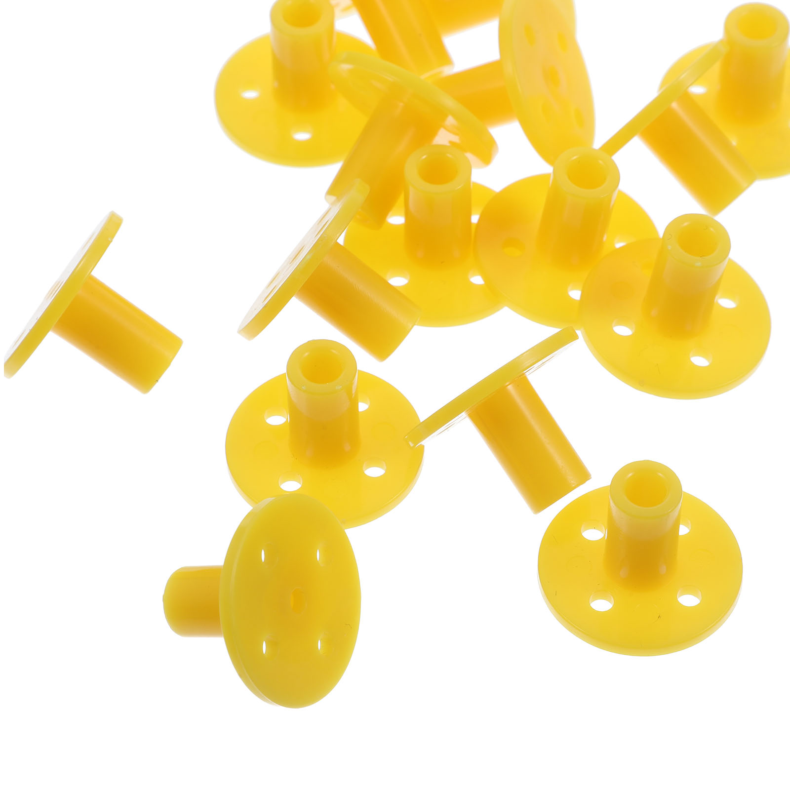 16 Pcs DIY Flange Practical Plastic Floor Vintage Decor Retro Fixed ...