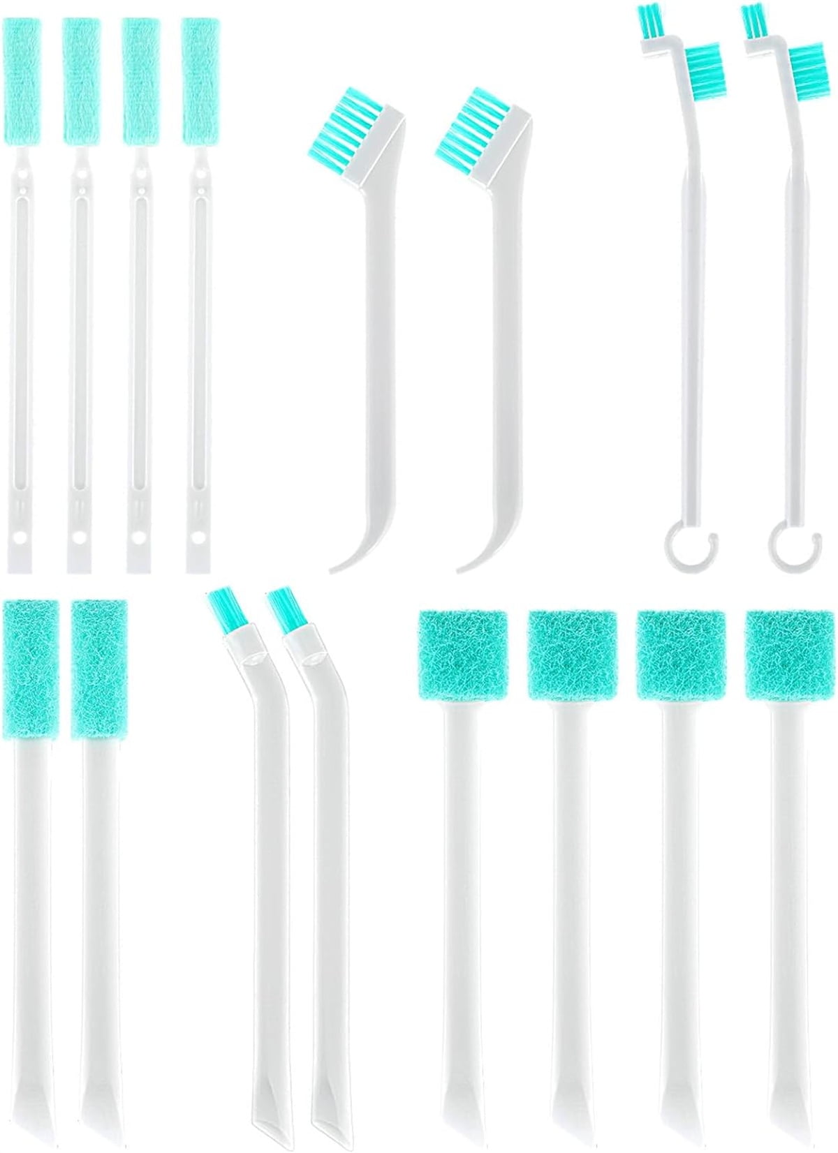 16 Pcs Deep Detail Crevice Cleaner Brushes,Small Spaces Household ...