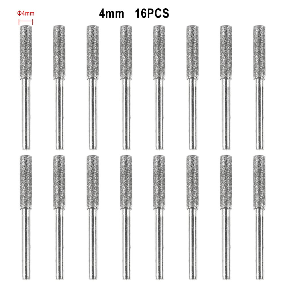 16 Pcs Diamond Chainsaw Sharpener Sharpening Stone Grinding File Tool ...