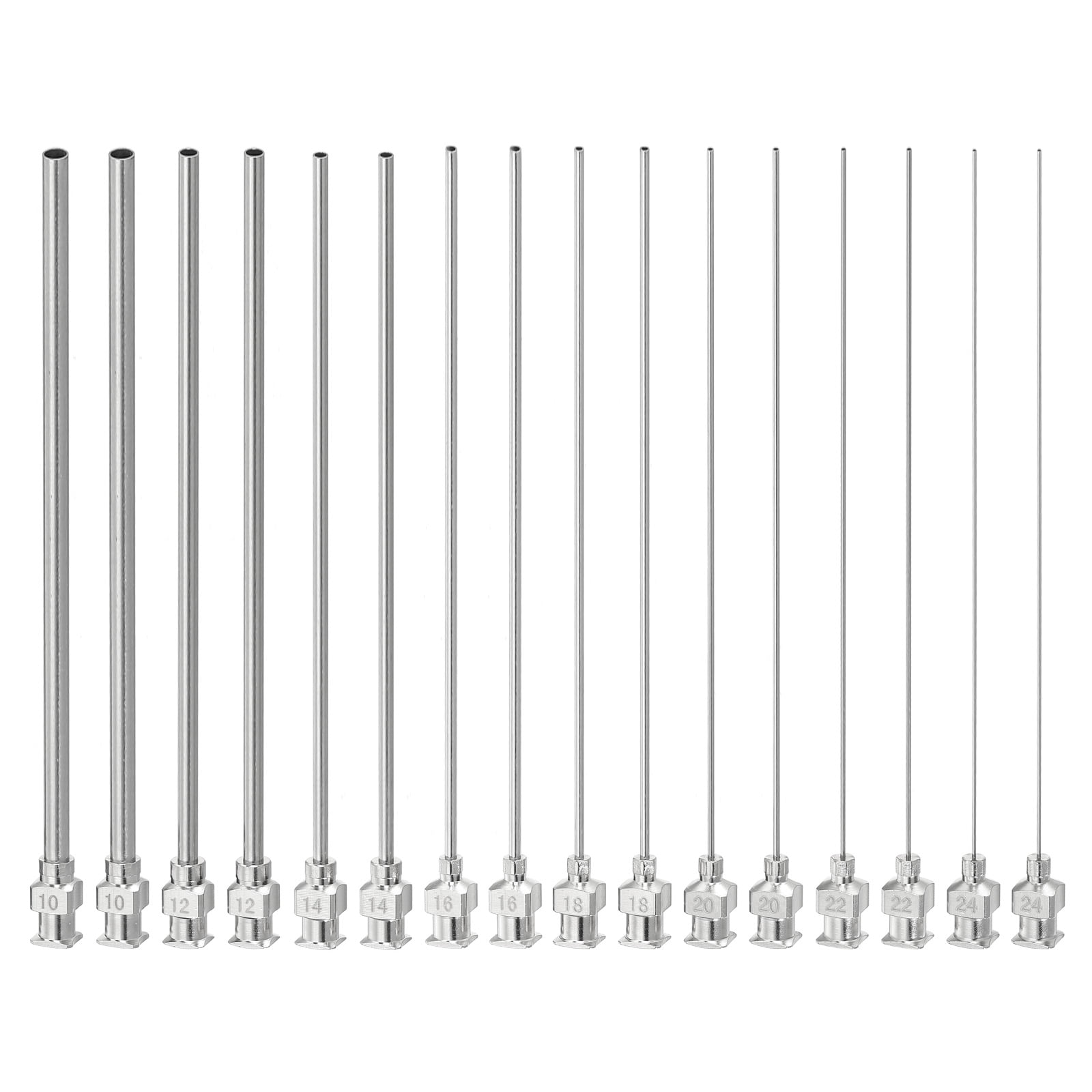16 Pcs Different Gauge 4 Inch Blunt Tip Dispensing Needle for Adhesive ...