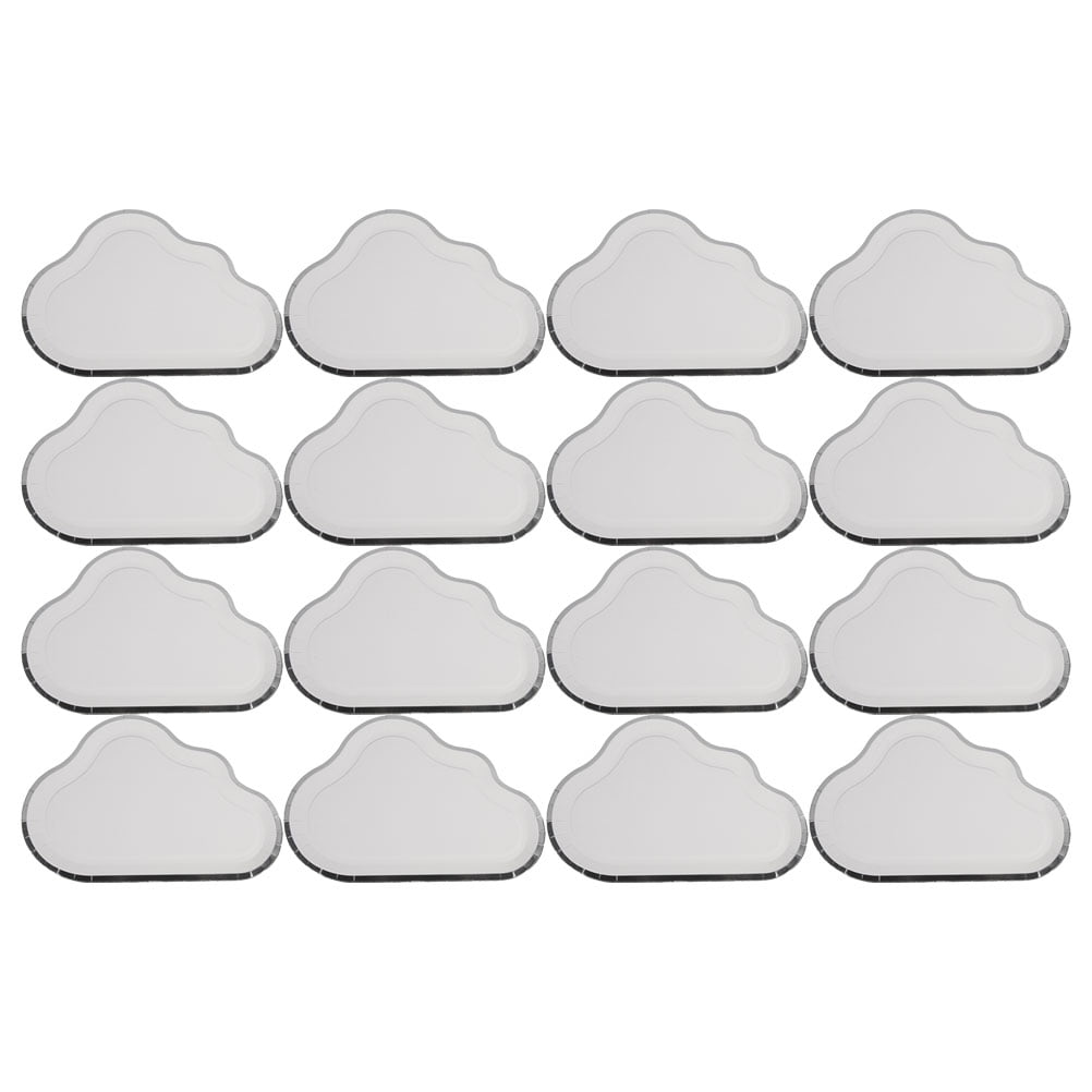 16 Pcs Dinner Plate Cloud Shaped Food Baby Shower Plates Dinnerware ...