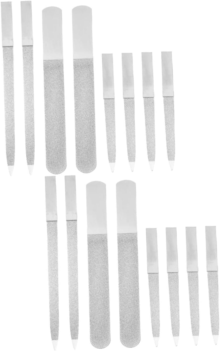 16 Pcs Double Sided Nail File Diamond Kits Nail Care Tools Diamond Nail ...