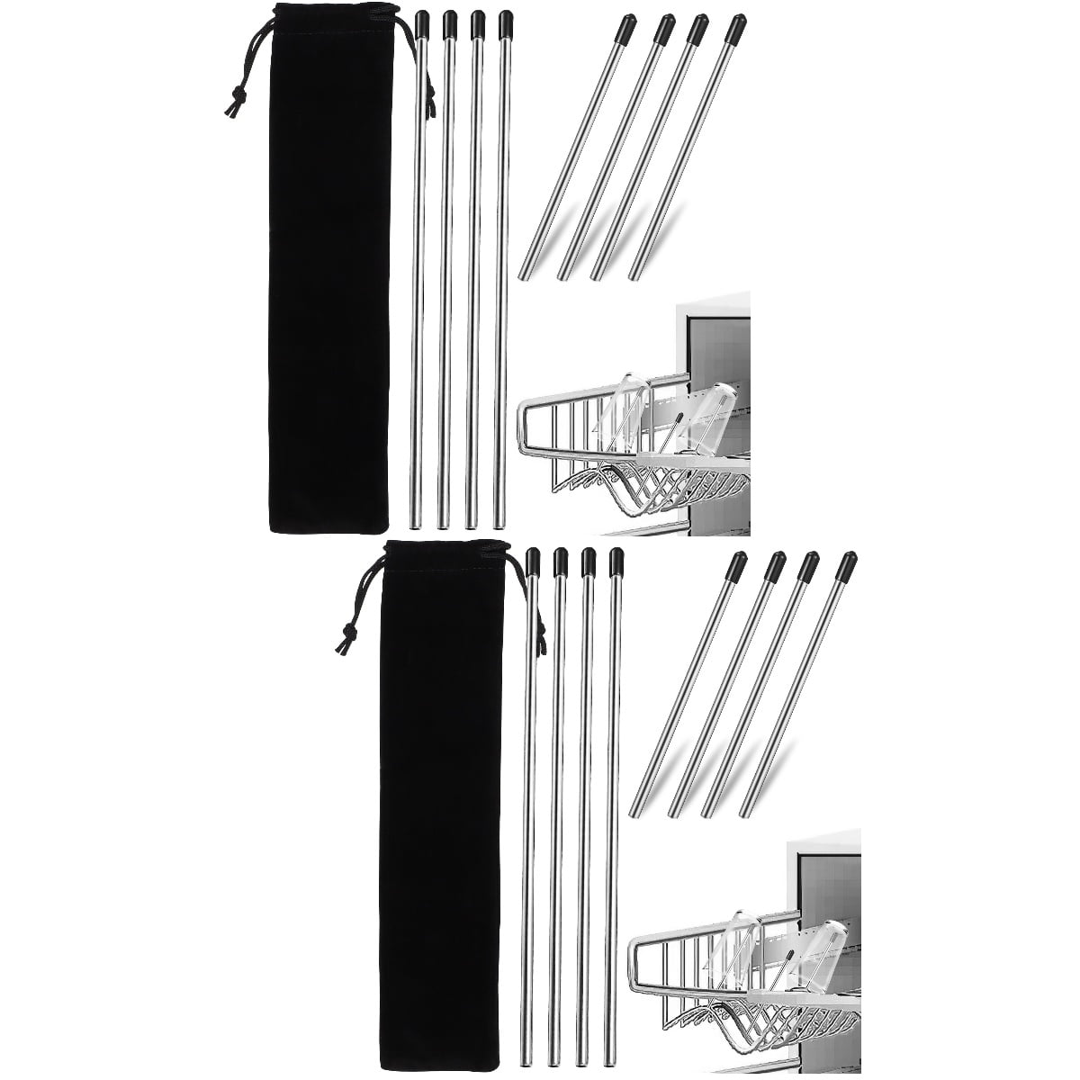 16 Pcs Drainer Wine Glass Holder Dishwasher Inserts Utensil Holder Glass Holder For Dishwasher