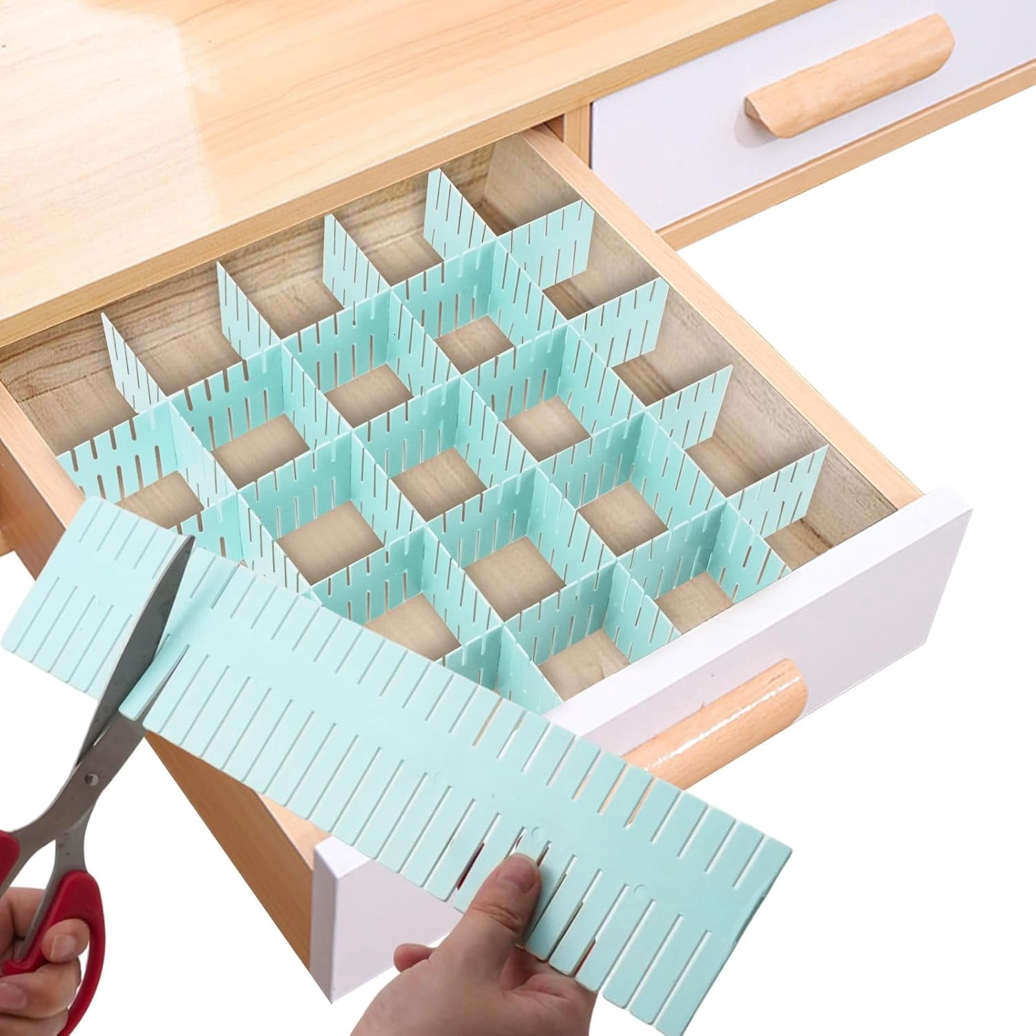 16 Pcs Drawer Divider Organizer, 14.5 Inch DIY Adjustable Drawer ...
