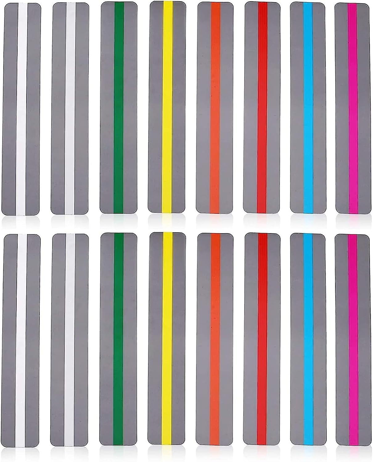 16 Pcs Dyslexia Guided Reading Strip, Colored Highlight Reading Ruler ...
