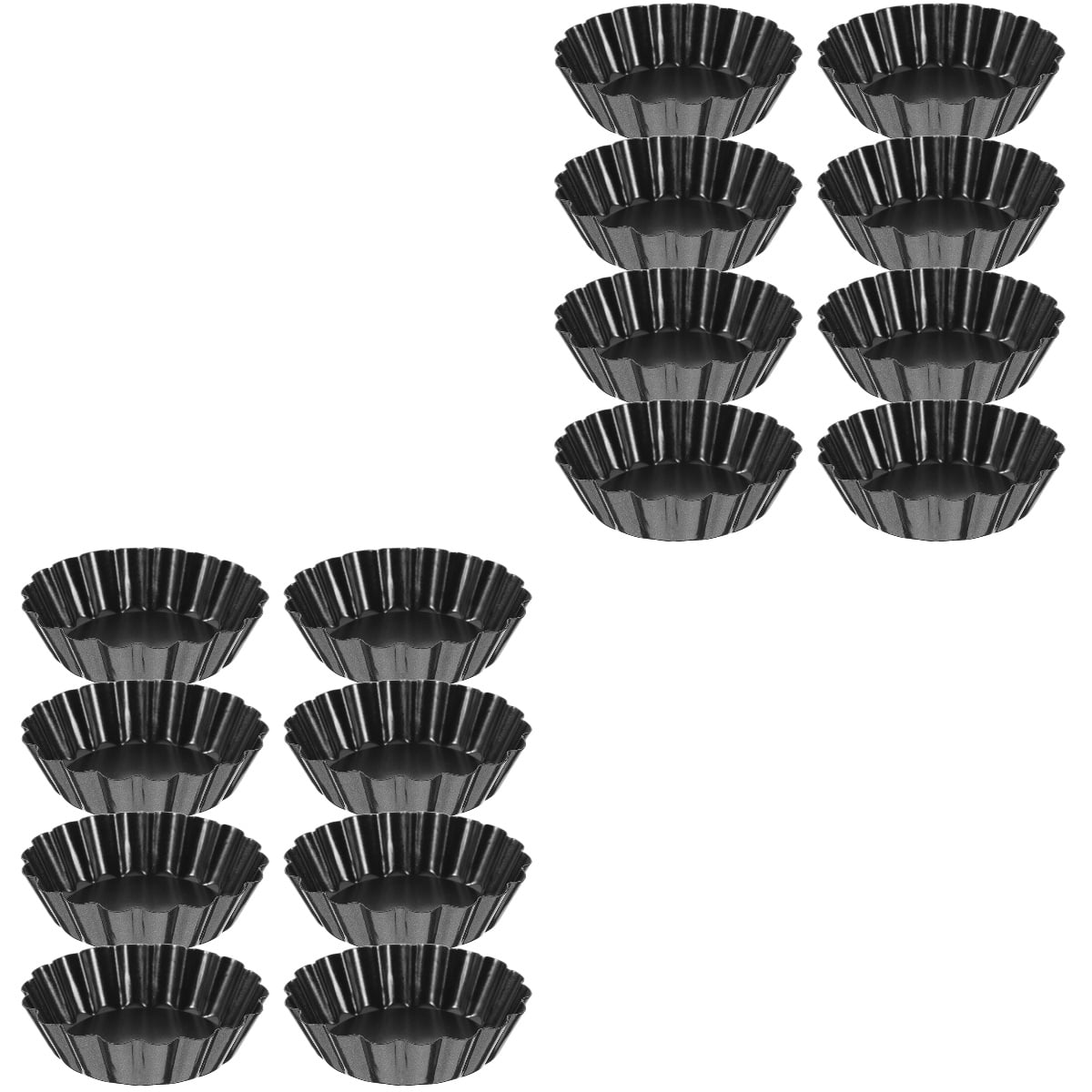 16 Pcs Egg Tart Tray Roasting Tray Mini Pie Pan Non Stick Pot Multi ...