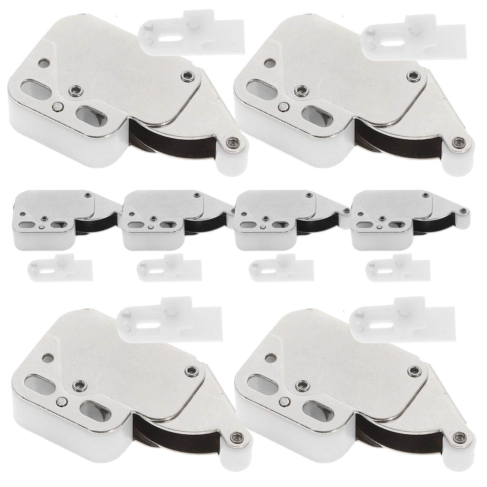 CIMAXIC Silver Cabinet Door Latch Lock Easy Installation Durable 16Pcs ...