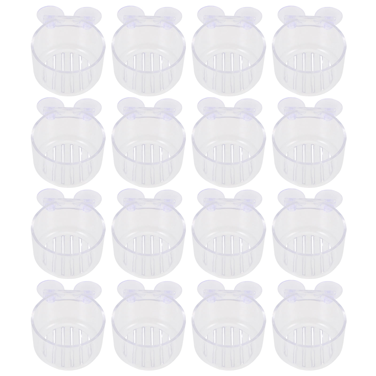 16 Pcs Fish Tank Feeding Cup Food Dispenser Red Worm Aquarium Tools ...