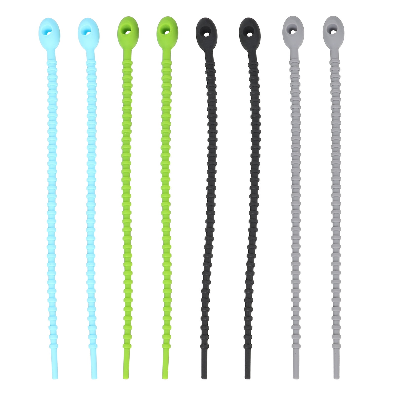 16 Pcs Food Rope Cable Ties Silicone Food Ties Silicone Food Binding Ties Food Ties Food Band ...