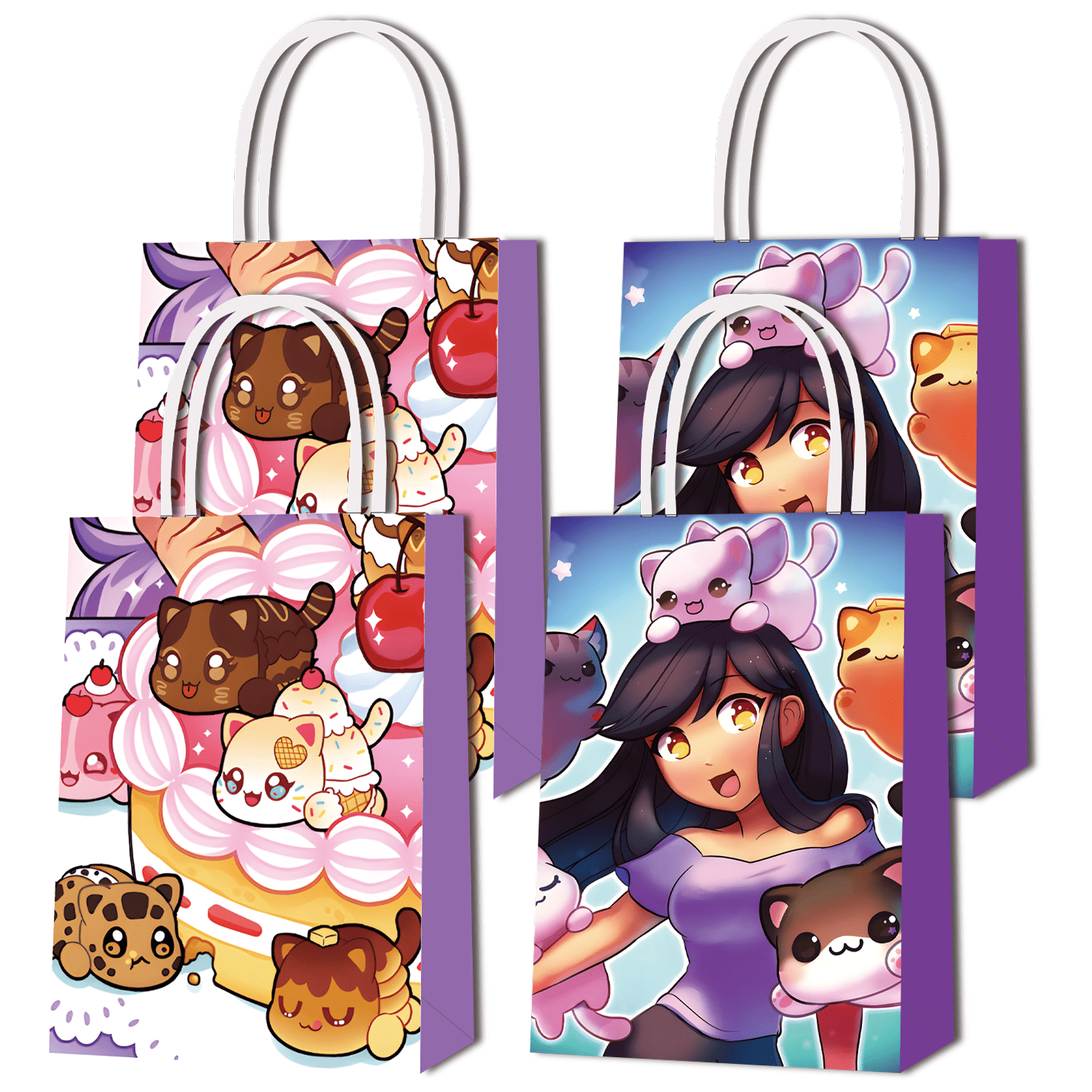 16 Pcs For Aphmau-Themed Party Favor Bags - Candy Gift Bags with ...