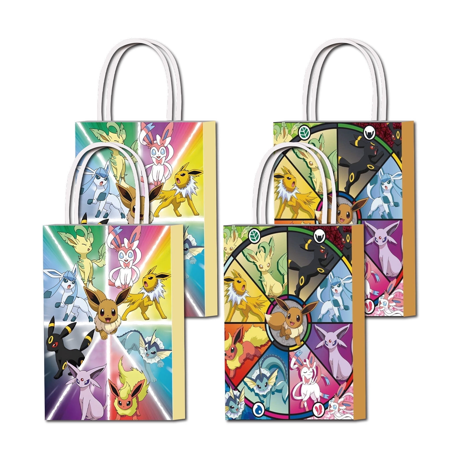 16 Pcs For Eevee-Themed Party Favor Bags – Candy Treat Bags, 2-Styles ...
