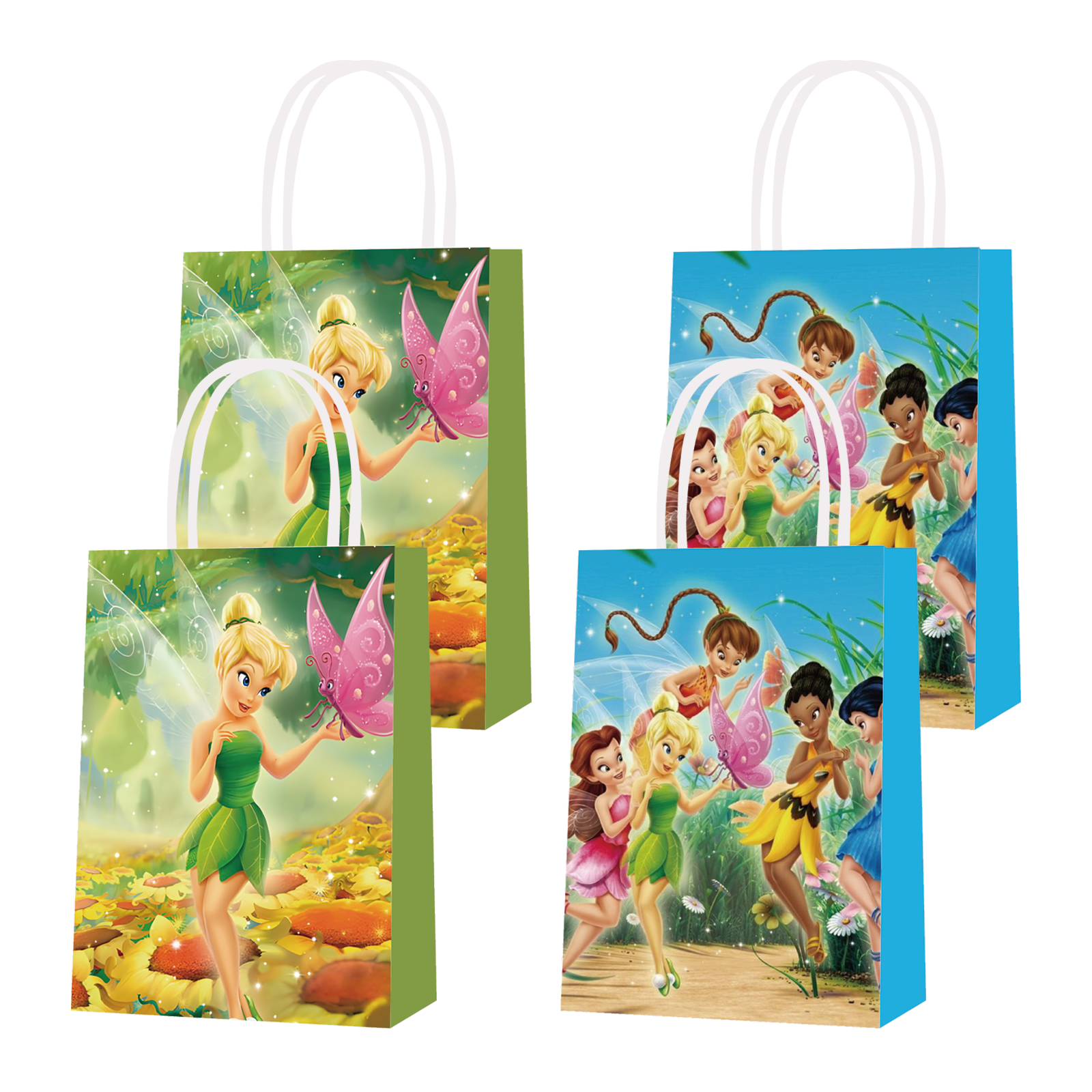 16 Pcs For Tinkerbell-Themed Party Favor Bags - Candy Gift Bags with ...