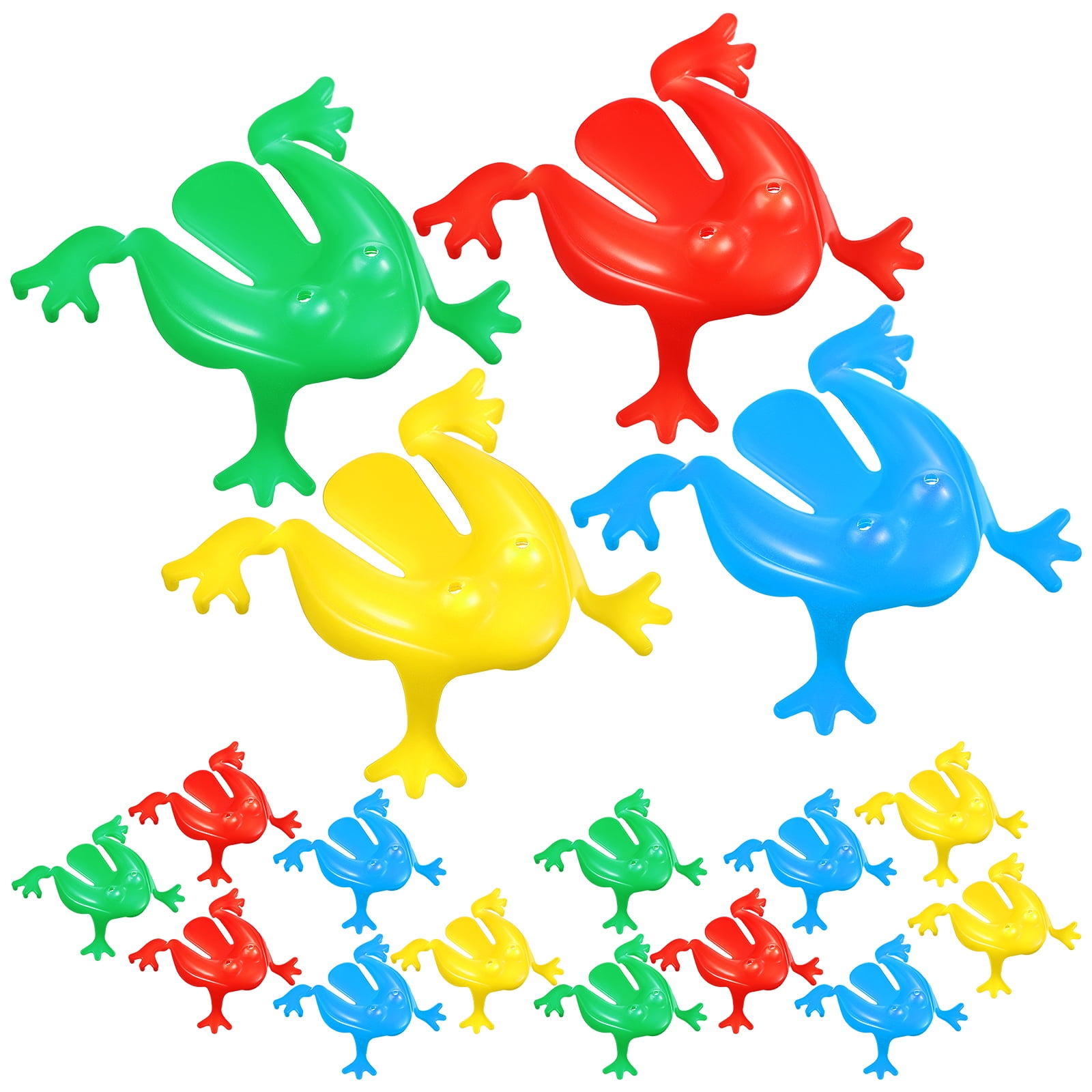 16 Pcs Frog Jumping Frogs Toys Creative Frog Jump Frogs Assorted Colors ...