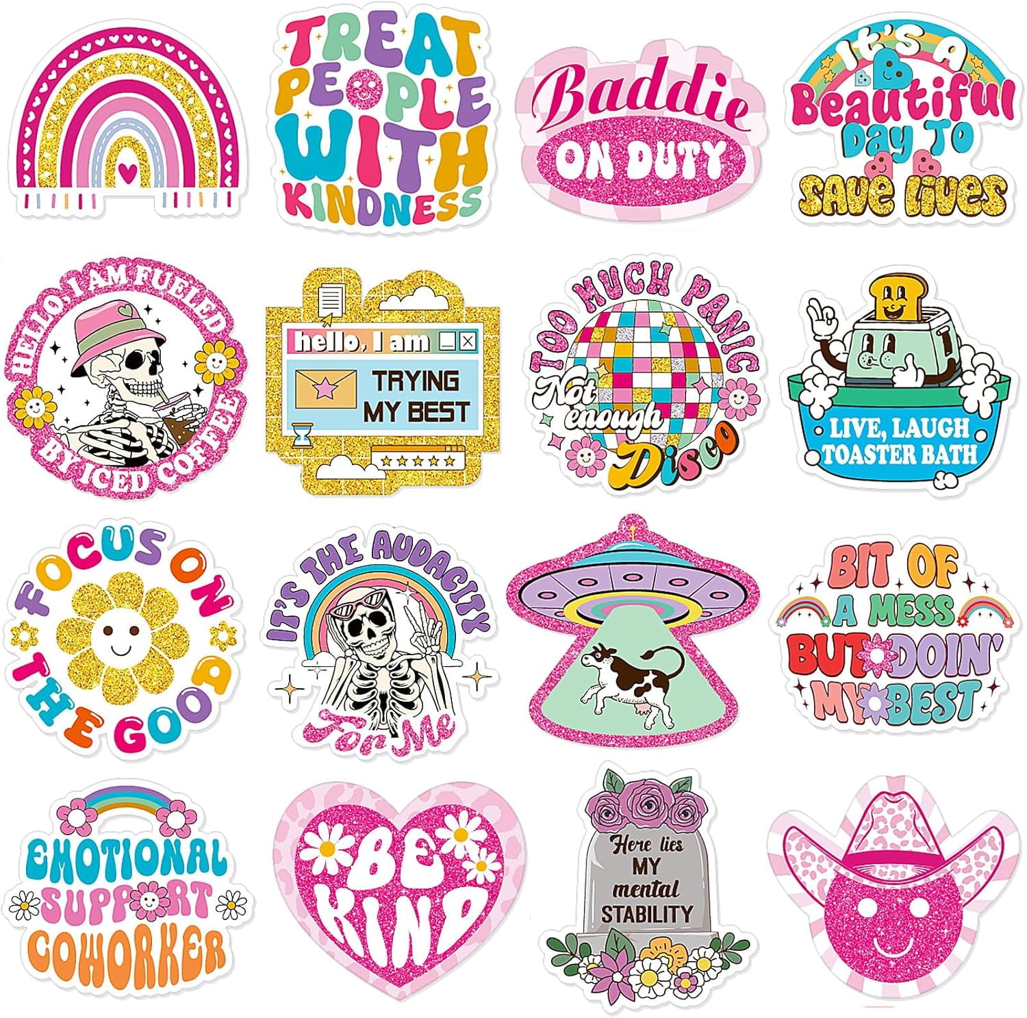 16 Pcs Funny Fridge Magnets Cute Fun Refrigerator Magnets Bulk Groovy ...