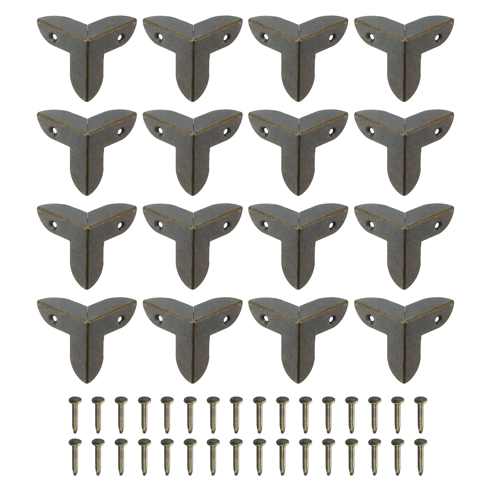 16 Pcs Furniture Corner Edges Protector, 22mm Metal Edge Guard with ...