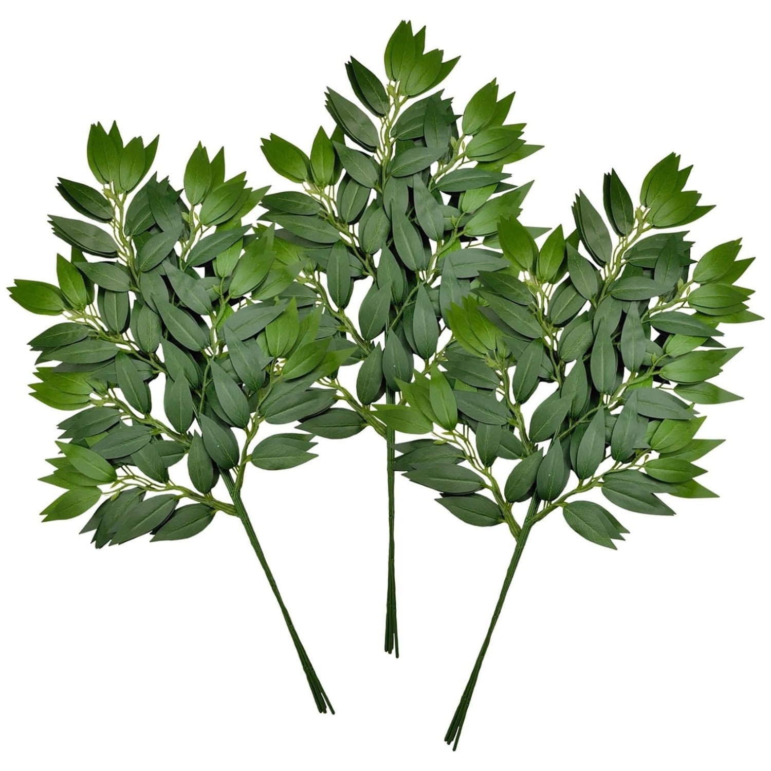 16 Pcs Greenery Stems,23" Artificial Silk Greenery Spray,Faux Dense ...