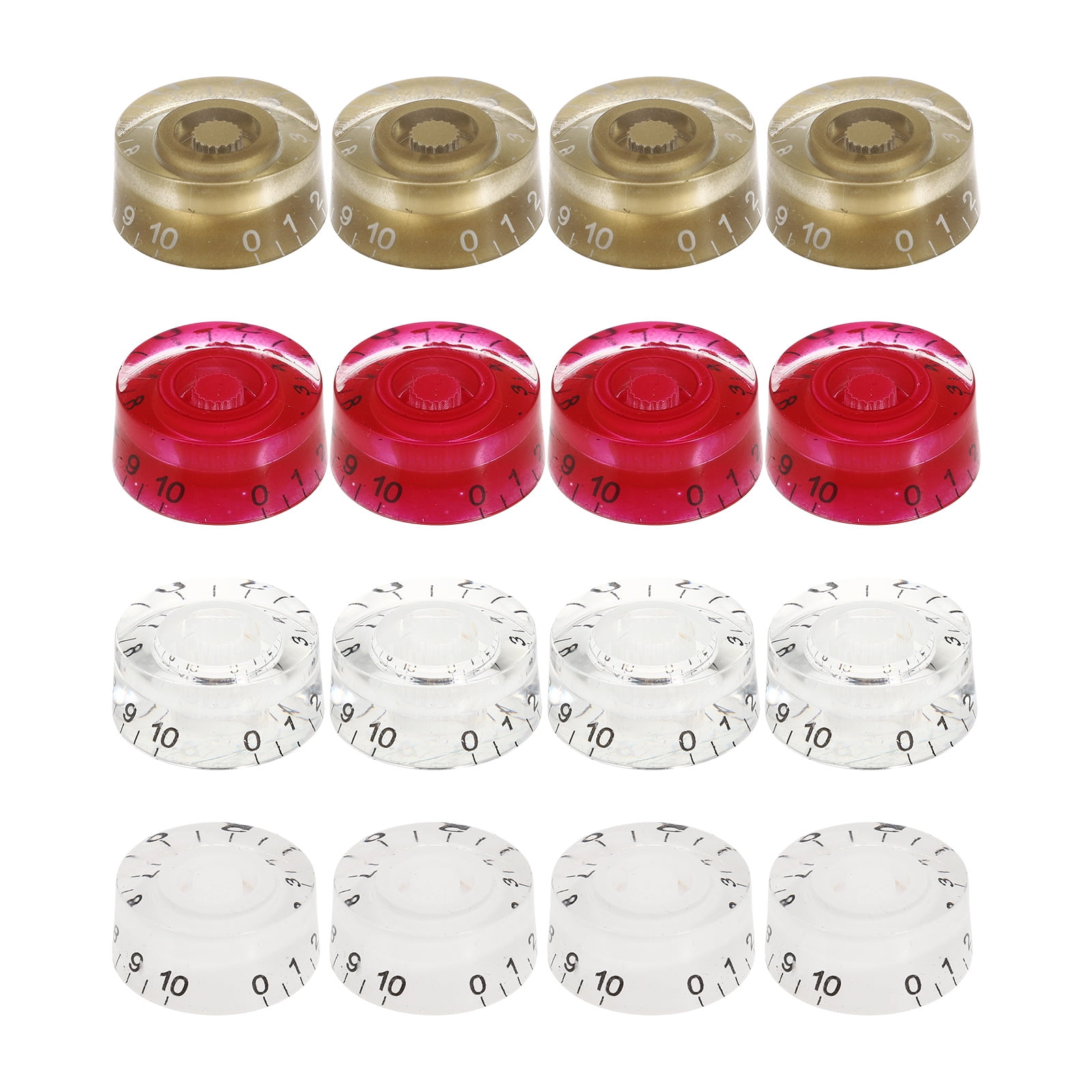 16 Pcs Guitar Knob Guitars Instrument Knobs Acrylic Huitar Volumee ...