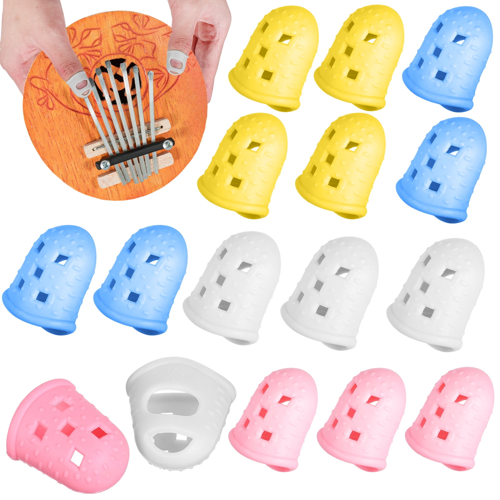 16 Pcs Guitar Practice Supplies Fingertip Protector Small for - Walmart.com