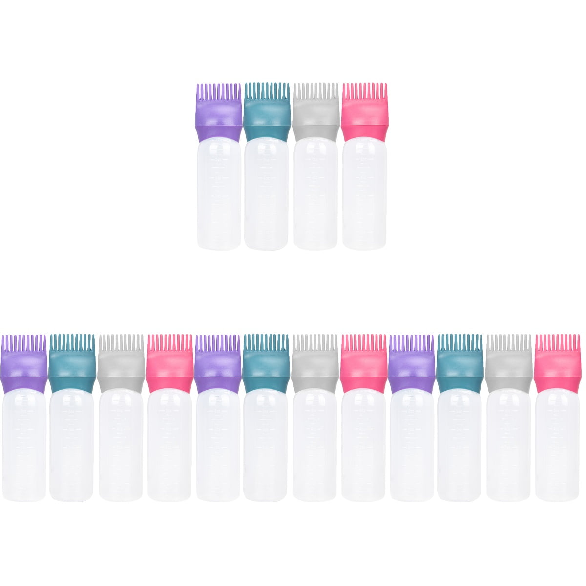 16 Pcs Hair Color Comb Bottle Combs Hair Oil Hair Dye Bottles Root Comb ...