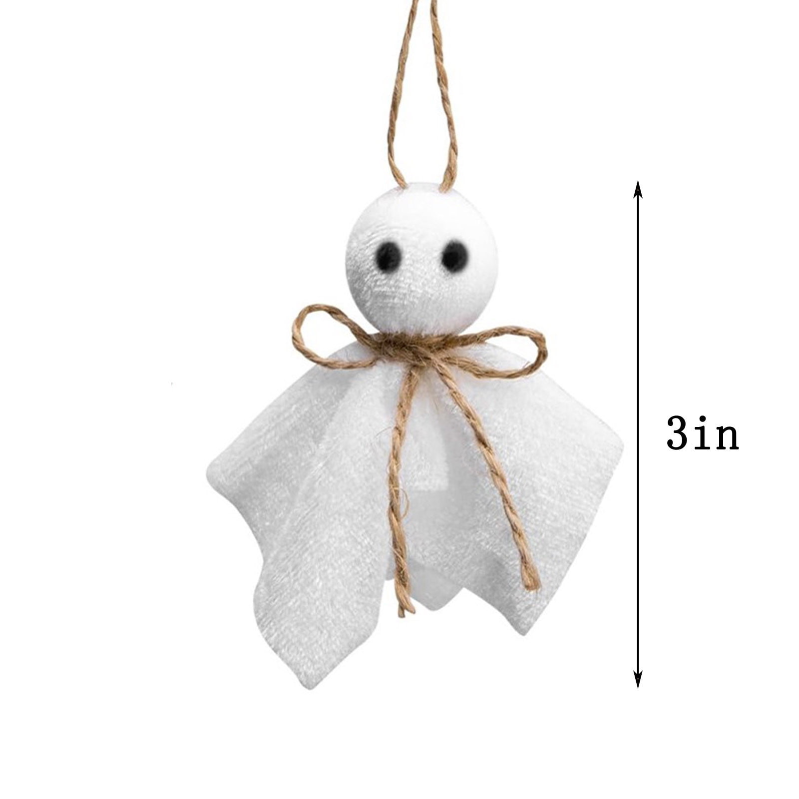 16 Pcs Halloween Ghost Hanging Ornaments, Farmhouse Rustic Cloth Ghosts ...