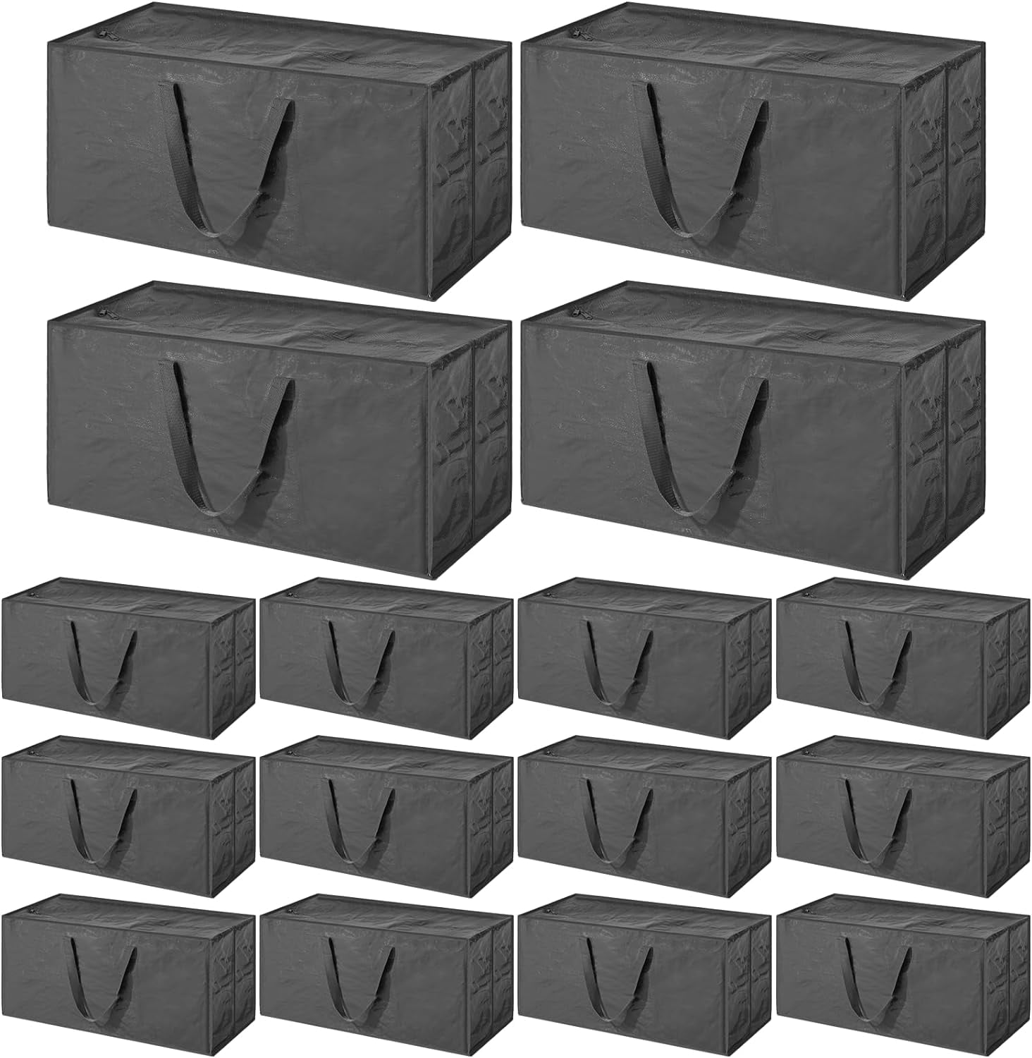 16 Pcs Heavy Duty Extra Large Moving Bags Oversize Waterproof Storage ...