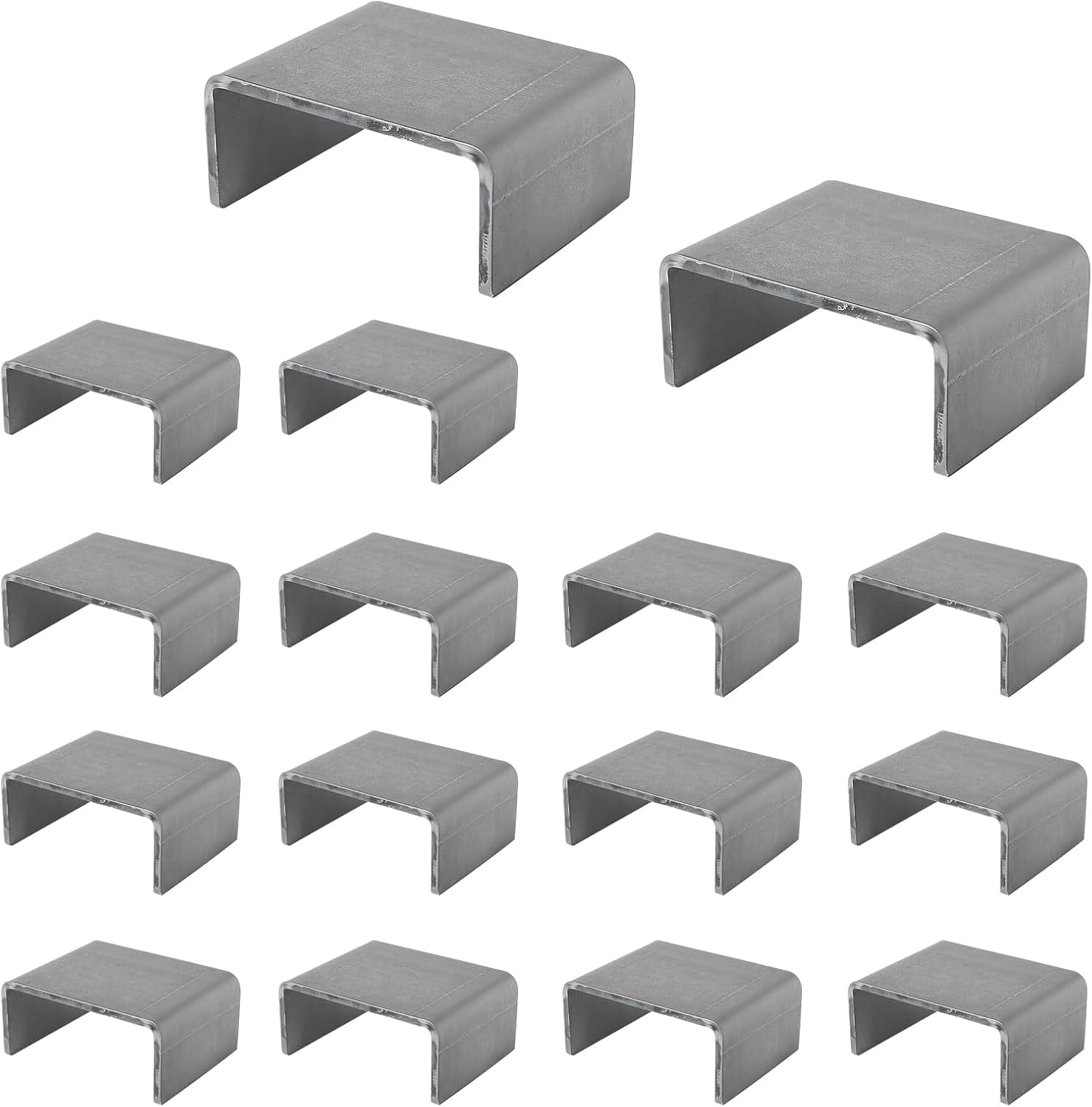 16 Pcs Heavy Duty Weld On Trailer Stake Pockets,2'' x 4'' Raw Steel ...